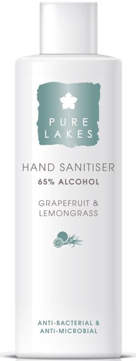 Pure Lakes Skincare launches 65% alcohol sanitiser in signature ...