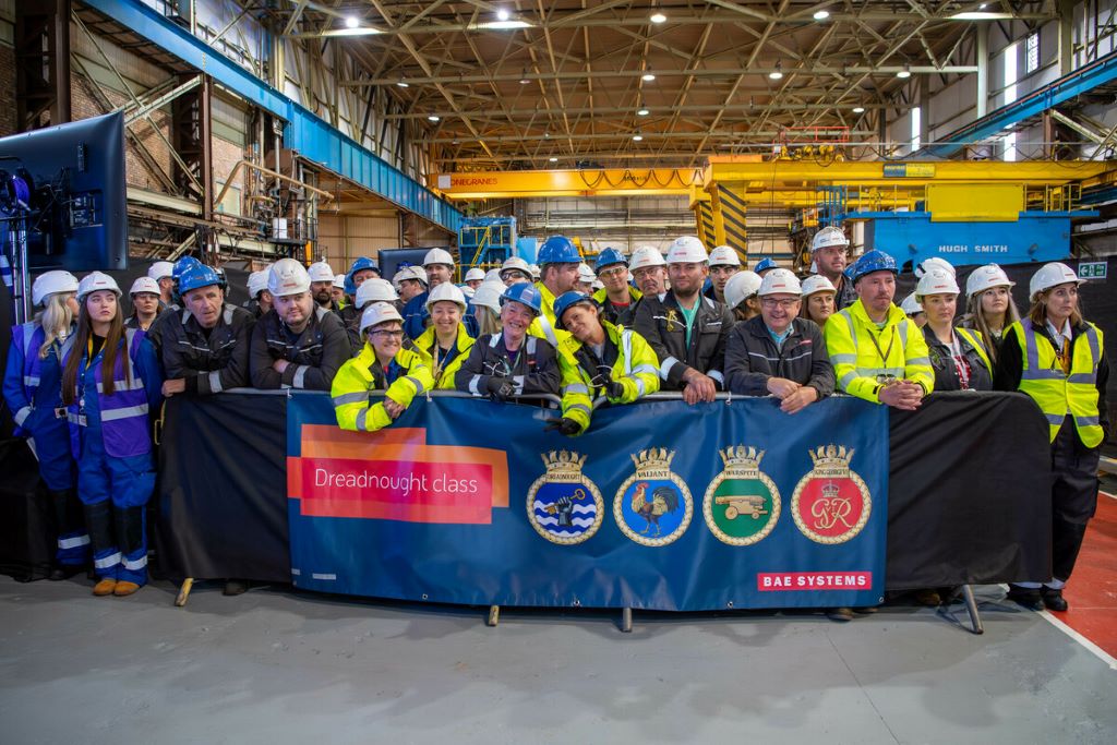 King Charles III visits BAE Systems to welcome UK’s latest submarine ...