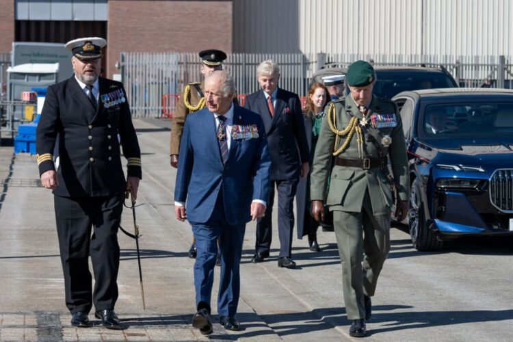 King Charles III visits BAE Systems to welcome UK’s latest submarine ...